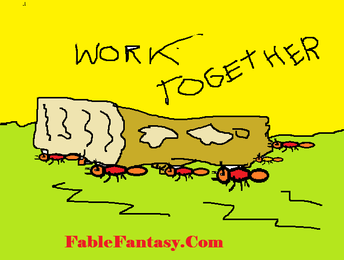 The Ant Story in English: The Ants and Big Food – Fable Fantasy